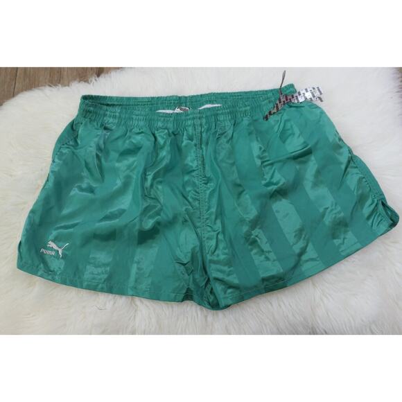 Puma | Shorts | Nwt Vintage 9s Puma Nylon Men Xl Shiny Lined Soccer Shorts Embroidered Logo ...